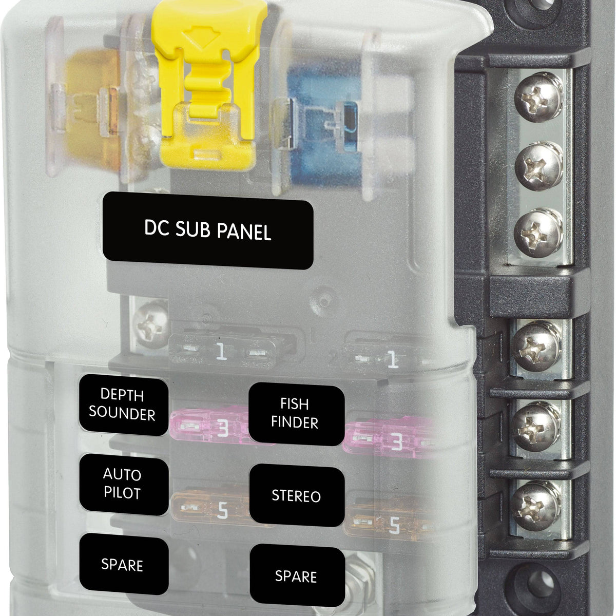 ST Blade Fuse Block - 6 Circuits with Negative Bus and Cover | Blaze ...